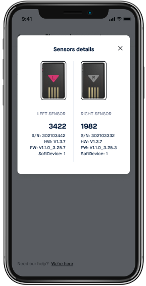Where can I find my sensor serial numbers on the Playermaker 2.0 app ...